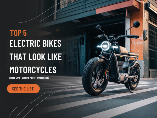 Moped Style: Top 5 Electric Bikes That Look Like Motorcycles – ENGWE ...