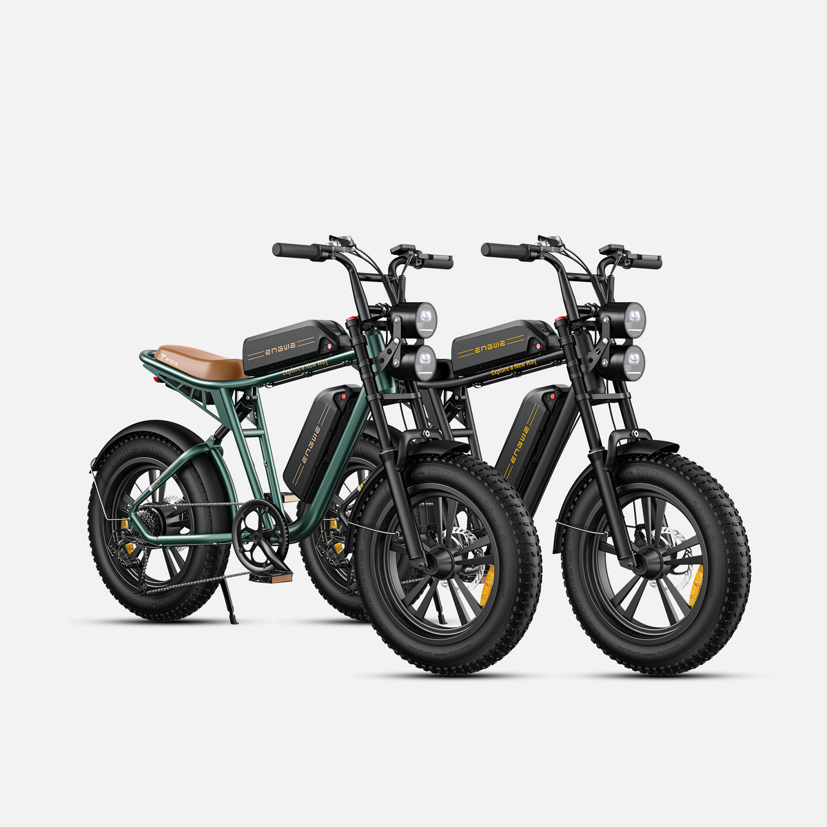 Moped Style E Bike ENGWE M20 Combo: 150KM Suspension Fat Ebike – ENGWE ...